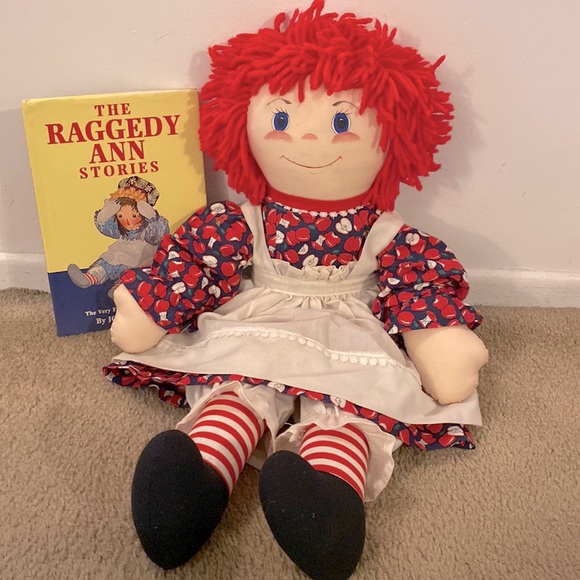 Vintage | Toys | Vintage 9s Raggedy Ann Doll Large 24 Tall And ...